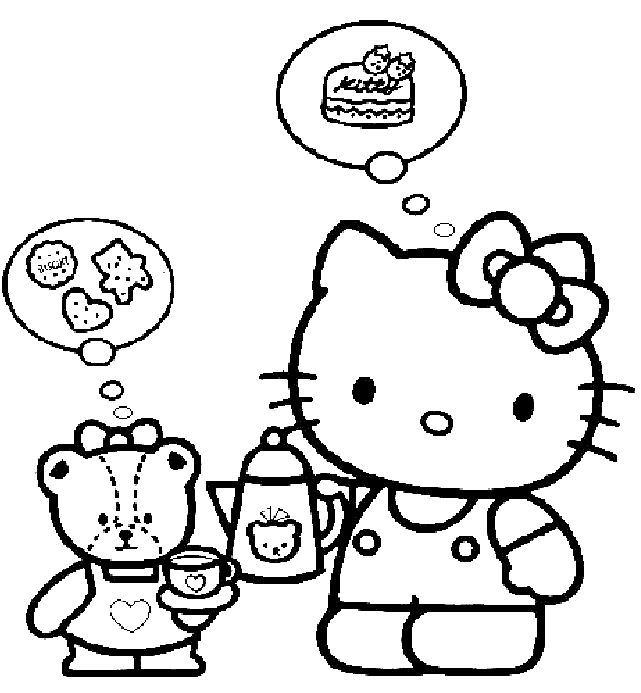 Fotos de de la Hello Kitty para pintar - Imagui